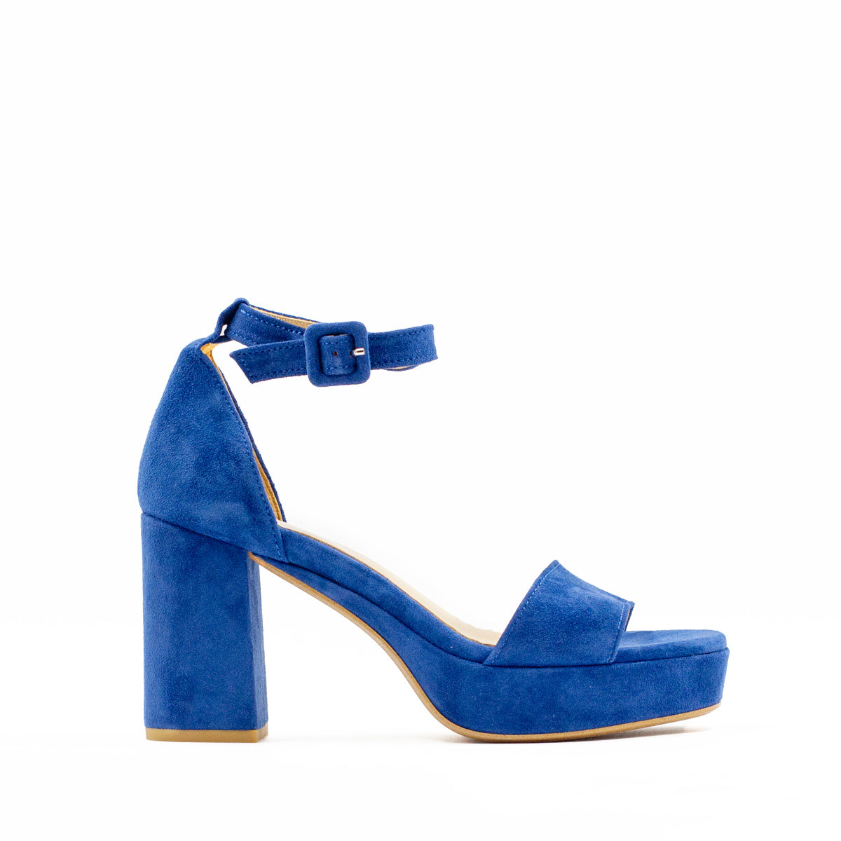 Sandalia Tacón Oporto Azul Índigo